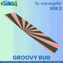 Groovy Rug ー VER 2 by Warungable - The Sims 4 Build / Buy - CurseForge