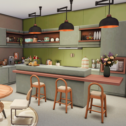 Green Kitchen and Dining - The Sims 4 Rooms / Lots - CurseForge