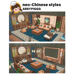 neo-Chinese styles _ livingroom _ 14CC by AbbyPIGGG - The Sims 4 Build ...