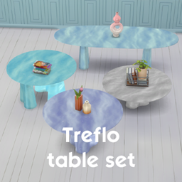 Treflo Table set - The Sims 4 Build / Buy - CurseForge