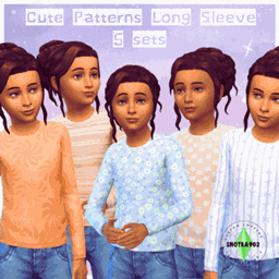 Cute Patterns Long Sleeve - The Sims 4 Create a Sim - CurseForge
