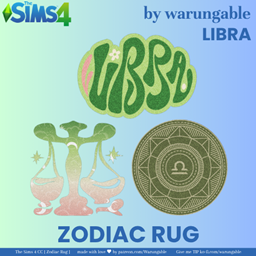 LIBRA ー Zodiac Rug by Warungable - The Sims 4 Build / Buy - CurseForge