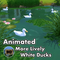 Animated Lively White Ducks ~ Animal ~ Duck ~ Bird ~ Pet - The Sims 4 ...