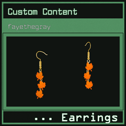 maple cascade earrings by fayethegray - Files - The Sims 4 Create a Sim ...
