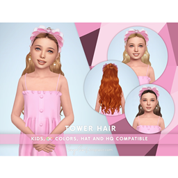 SONYASIMS - TOWER HAIR KIDS - The Sims 4 Create a Sim - CurseForge