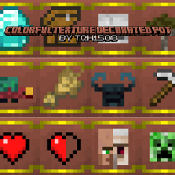 Colorful texture decorated pot - File - Minecraft Resource Packs ...