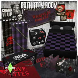 Goth Teen Room - File - The Sims 4 Build / Buy - CurseForge