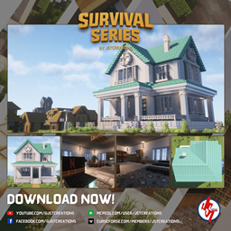 Survival Modern House #94 (Achievements On) - Minecraft Bedrock Maps ...