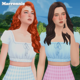 Jane top by Marronnie - The Sims 4 Create a Sim - CurseForge