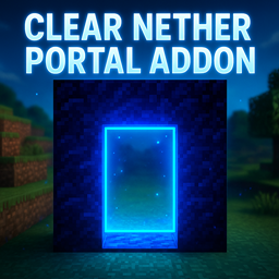 Blue Netherportal addon v3.2 - Minecraft Bedrock Texture Packs - CurseForge