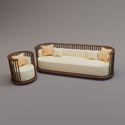 Walnut Barrel Living Set - inZOI Build Mode - CurseForge