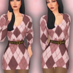 FANCY MINI DRESS WITH BELT - raveclassy_fancyminidress.zip - The Sims 4 ...