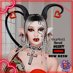 Curled Devil Heart_Horns - The Sims 4 Create a Sim - CurseForge