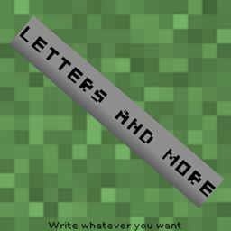 Letters and more - Minecraft Bedrock Addons - CurseForge