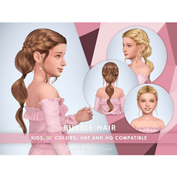 SONYASIMS - BUBBLE HAIR KIDS - SonyaSims 301 Hair Bubble KIDS.zip - The ...