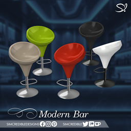 Modern Bar Stoll - Files - The Sims 4 Build / Buy - CurseForge