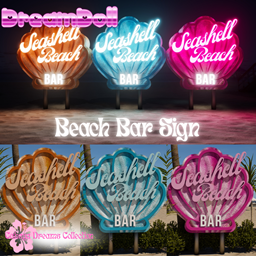 Seashell Bar Sign | Cahaya Dreams Collection - Files - inZOI Build Mode ...