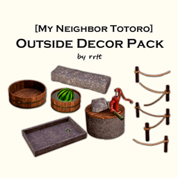 [My Neighbor Totoro] Outside Decor Pack - The Sims 4 Build / Buy ...