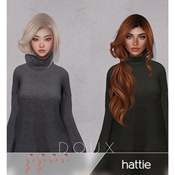 DOUX - Hattie Hairstyle PACK (4 HAIRS) - File - The Sims 4 Create a Sim ...