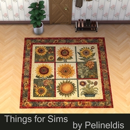 Rugs Sunflower Quilt - Gallery - The Sims 4 Build / Buy - CurseForge