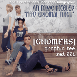 Graphic Tee [recolor] Set 001 - The Sims 4 Create a Sim - CurseForge