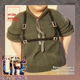 Toddler's Business Harness Necktie Rolled Up Sleeve Fitted Shirt - The ...