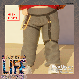 Toddler's Rugged Gentleman Slim Fit Pants with Harness and Chain - The ...