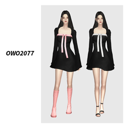 OWO2077 - Sweet Bow Dress - The Sims 4 Create a Sim - CurseForge