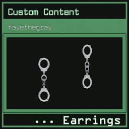 handcuff earrings by fayethegray - The Sims 4 Create a Sim - CurseForge