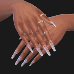 French nails set 81 - File - The Sims 4 Create a Sim - CurseForge