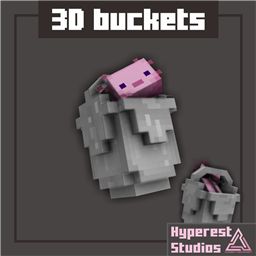 [3D] Buckets | v1.1.5 MER Texture Update - Minecraft Bedrock Texture Packs - CurseForge