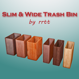 Slim and Wide trash Bin (Wood) - The Sims 4 Build / Buy - CurseForge
