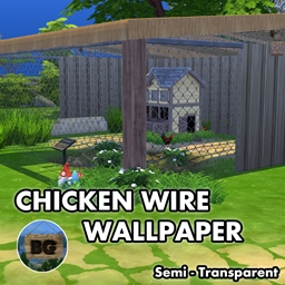 Chicken Wire - Wallpaper ~ Wall ~ Fence - The Sims 4 Build / Buy ...