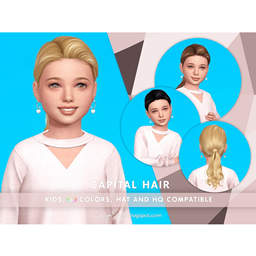 SONYASIMS - CAPITAL HAIR KIDS - The Sims 4 Create a Sim - CurseForge