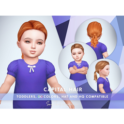 SONYASIMS - CAPITAL HAIR TODDLERS - The Sims 4 Create a Sim - CurseForge