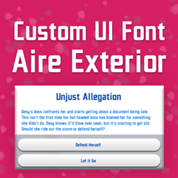 Custom UI Font - Aire Exterior - The Sims 4 Mods - CurseForge