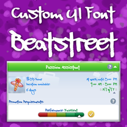 Custom UI Font - Beatstreet - The Sims 4 Mods - CurseForge