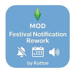 Festival Notification Rework by Kuttoe - Tradução PTBR - The Sims 4 ...