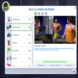 Personal Trainer (Active) Career By KiaraSims4Mods | Chinese ...