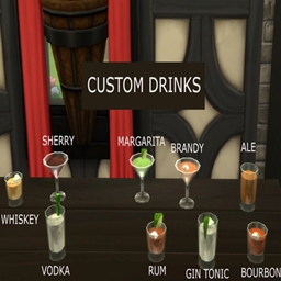 Custom Bar Drinks Recipes By icemunmun | Chinese Translation - The Sims ...