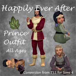 Happily Ever After - Prince Outfit for All Ages - The Sims 4 Create a ...