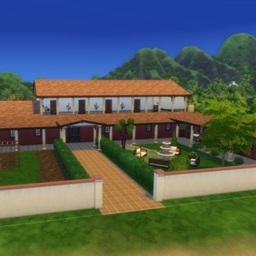 Historic roman antique villa base game - Gallery - The Sims 4 Rooms ...