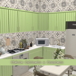 Chérie Cabinets & Counters - Files - The Sims 4 Build / Buy - CurseForge