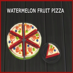 WATERMELON PIZZA Recipe By icemunmun | Chinese Translation - The Sims 4 ...