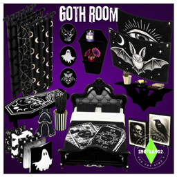 Goth Room - File - The Sims 4 Build / Buy - CurseForge