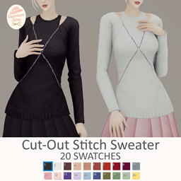 Cut-Out Stitch Sweater - The Sims 4 Create a Sim - CurseForge