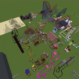 AJ Land (Roller Coaster Town) - Files - Minecraft Bedrock Maps - CurseForge