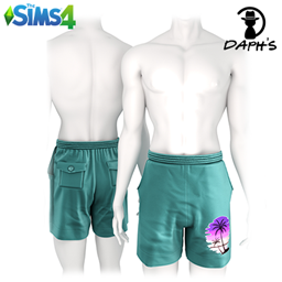 Palm Print Swim Trunks S314 - The Sims 4 Create a Sim - CurseForge