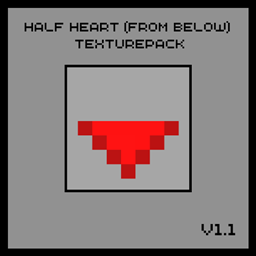 Half Heart (from Below) - Minecraft Bedrock Texture Packs - CurseForge