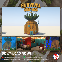 Survival Spongebob House #75 (Achievements On) - Minecraft Bedrock Maps ...